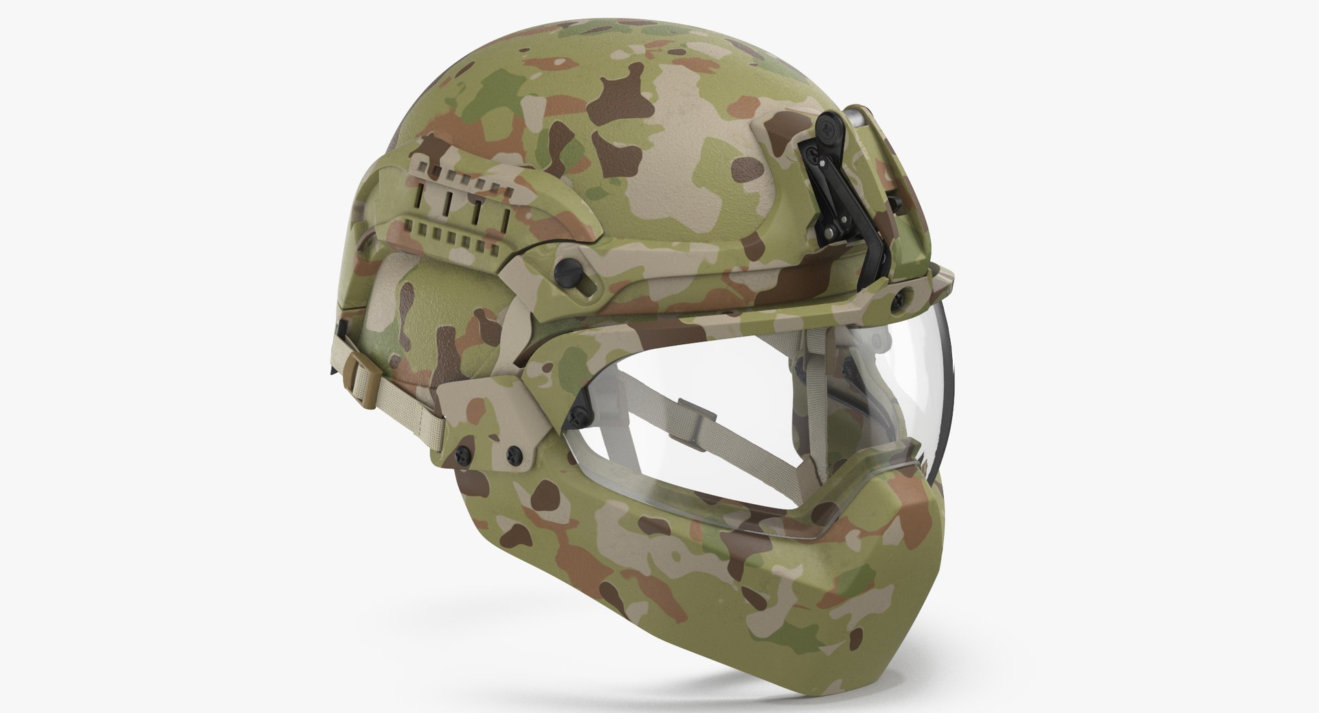 3D Facial Armor Helmet - TurboSquid 1334716