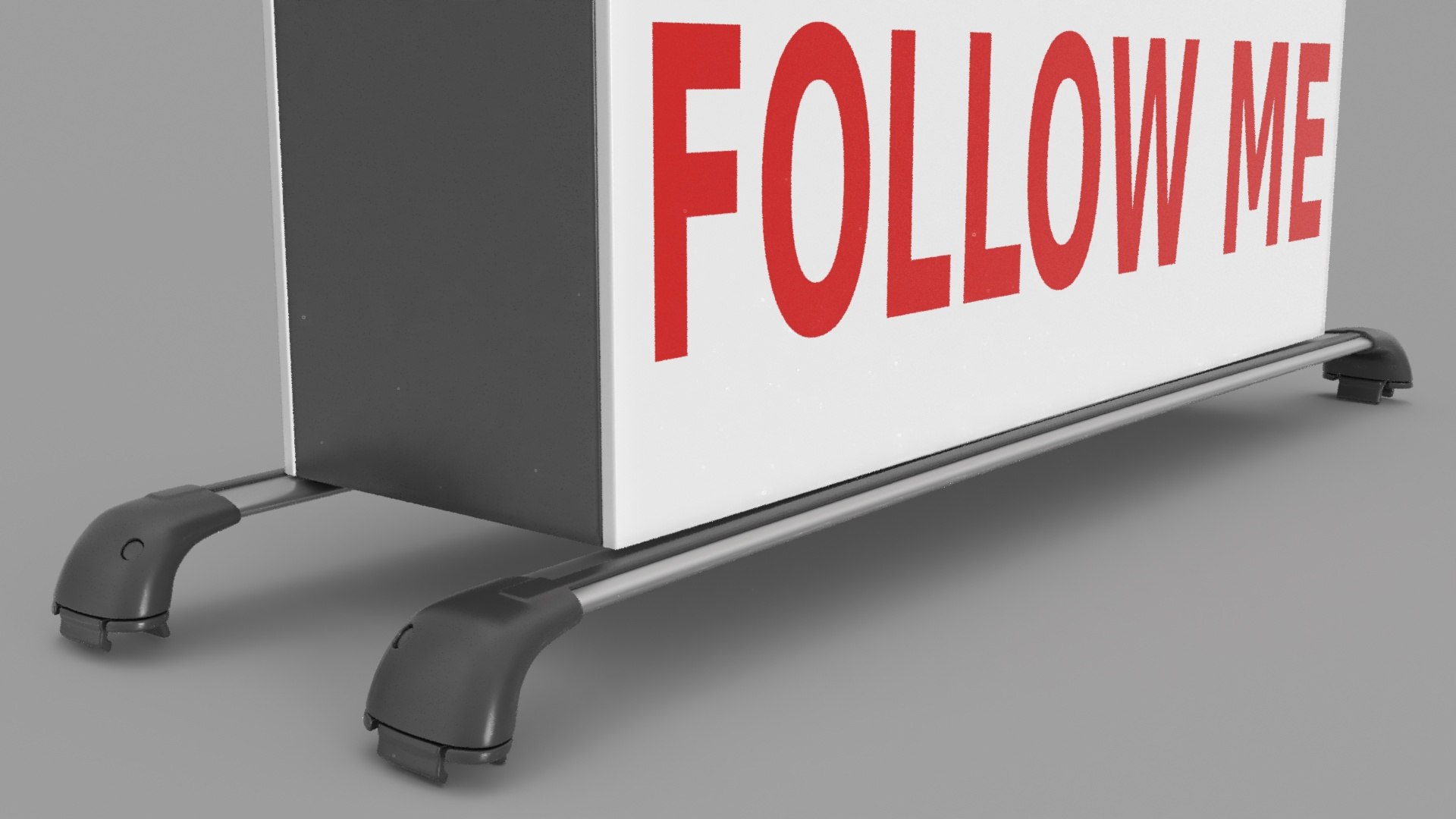 Airport Follow Me Sign With Warning Lights 3D - TurboSquid 2323091