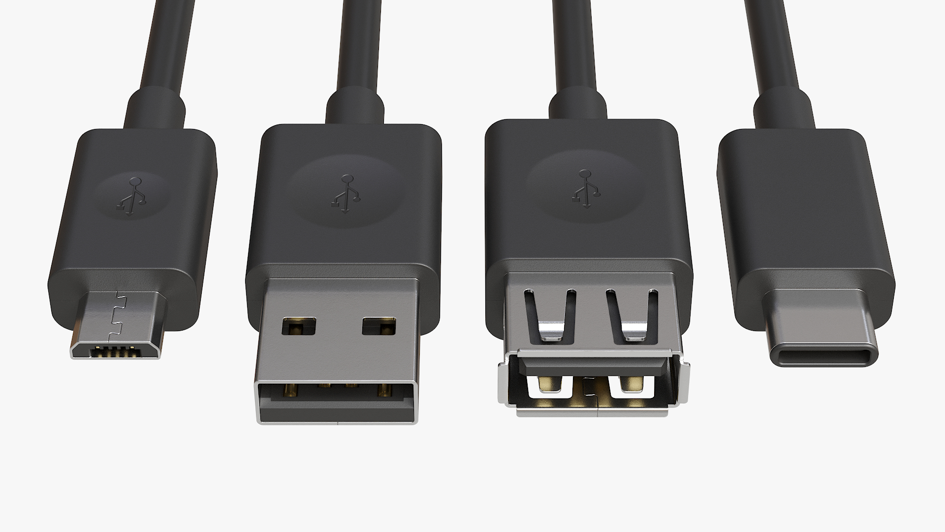 USB Plugs V1 3D Model - TurboSquid 2264804