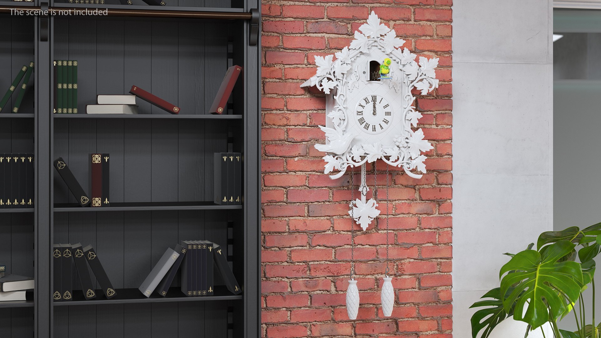 3D Model Wooden Cuckoo Clock White - TurboSquid 1902528