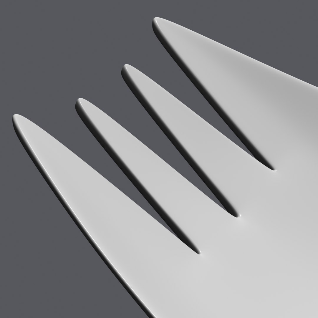 Spork Spoon Fork 3d Max