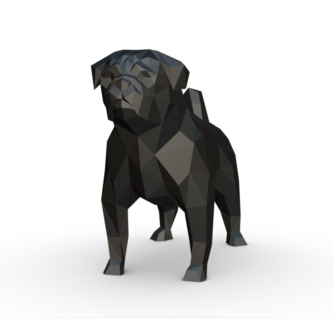 3D Pug - TurboSquid 1846796