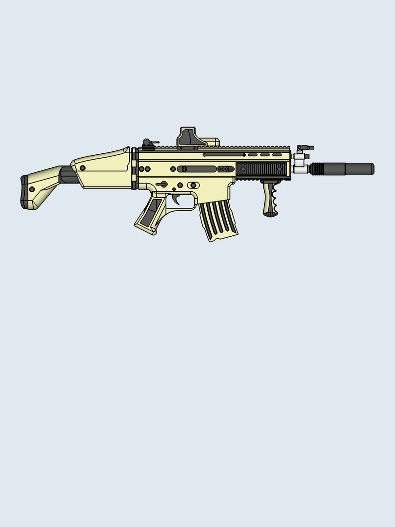 Scar Gun Model - TurboSquid 1560145