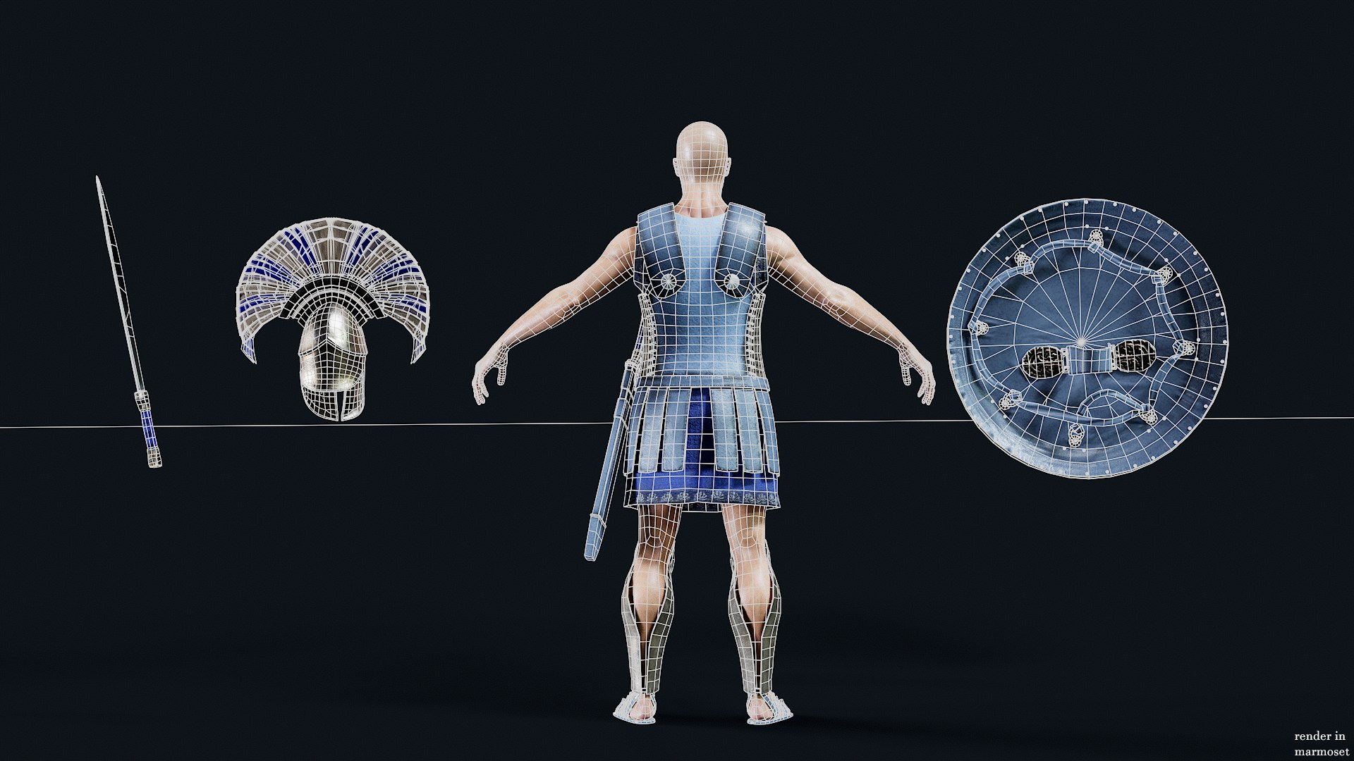 3D ATHENIAN COMANDER D Model - TurboSquid 2361058