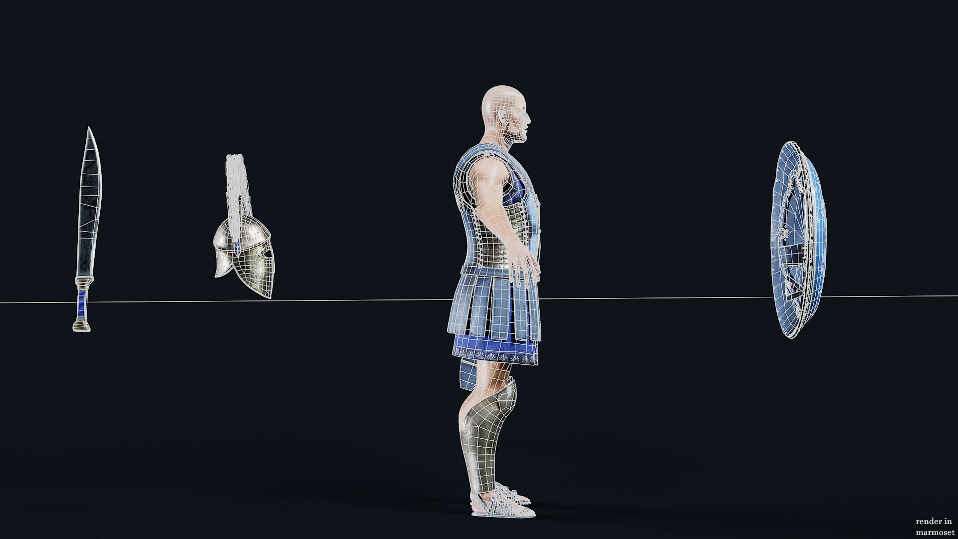 3D ATHENIAN COMANDER D Model - TurboSquid 2361058