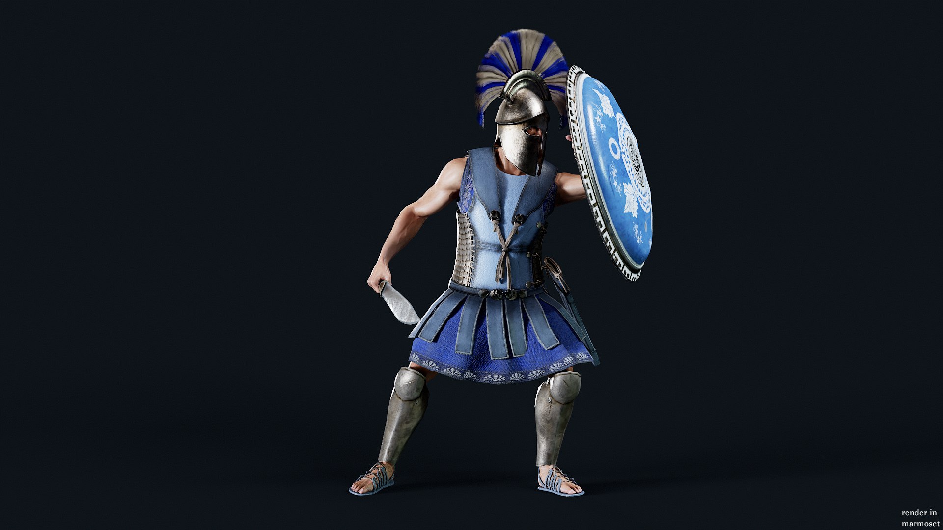 3D ATHENIAN COMANDER D Model - TurboSquid 2361058