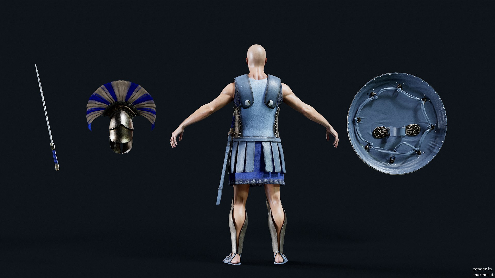 3D ATHENIAN COMANDER D Model - TurboSquid 2361058