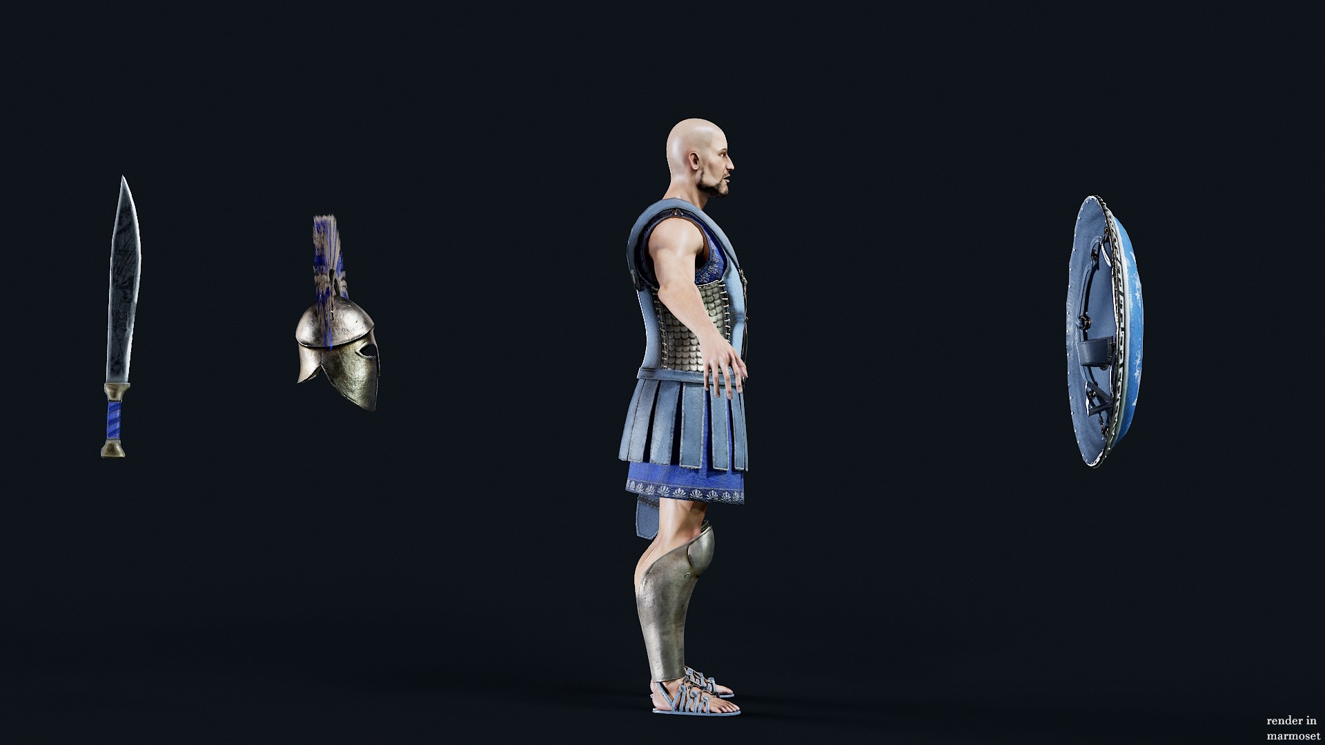 3D ATHENIAN COMANDER D Model - TurboSquid 2361058