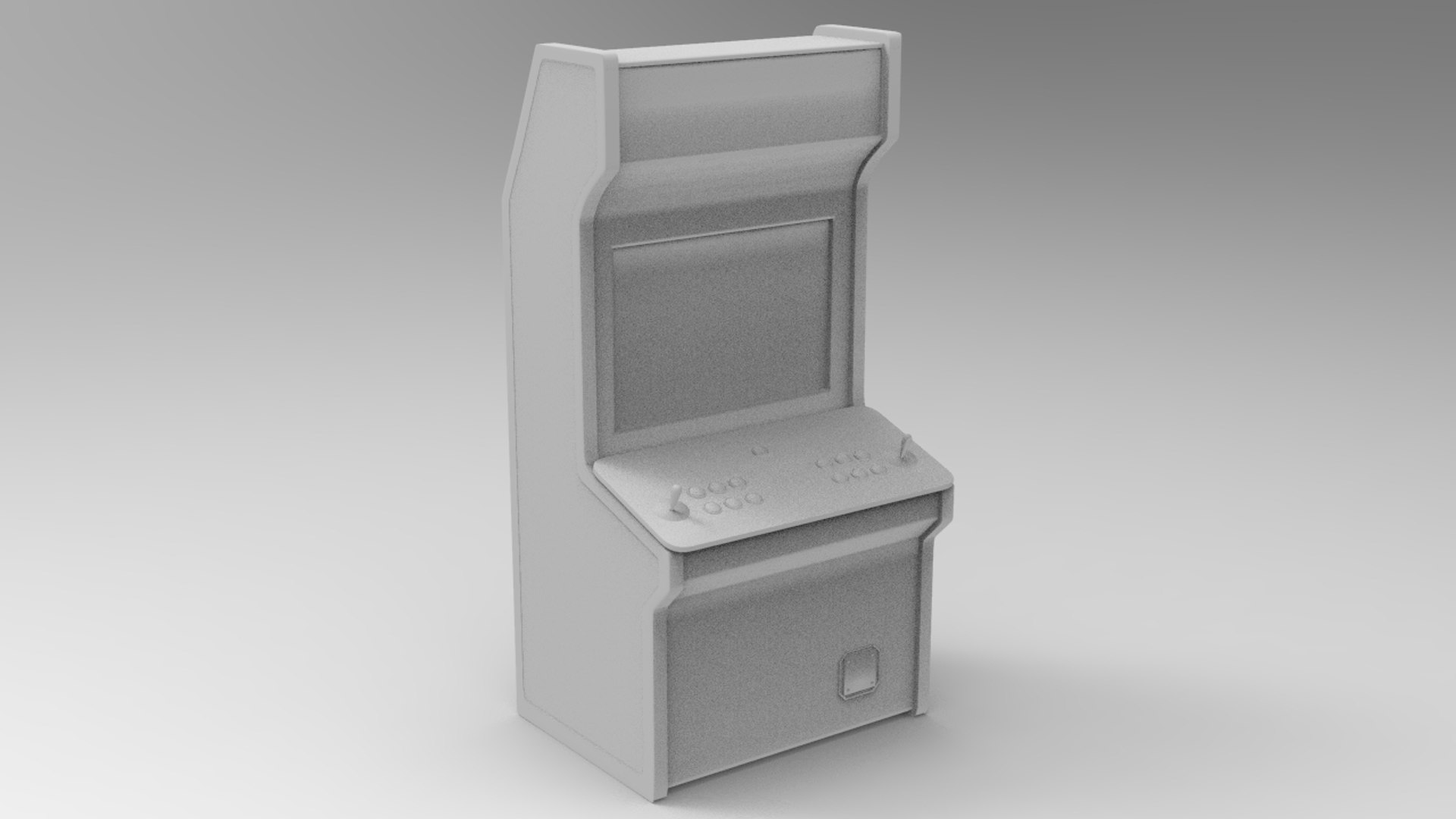 Arcade Cabinet 3D Model - TurboSquid 1649713