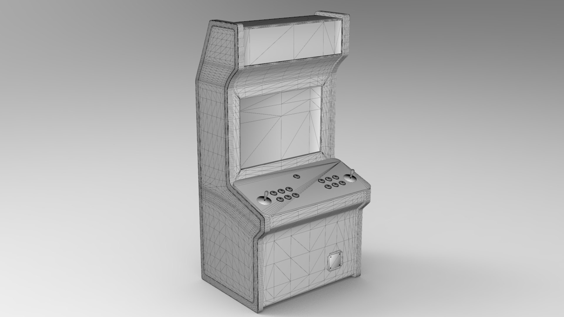 Arcade Cabinet 3D Model - TurboSquid 1649713