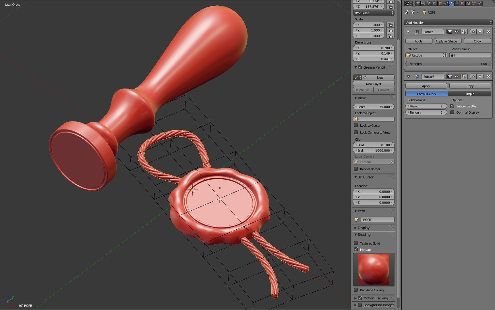 3D Model Seal Stamp - TurboSquid 1395428