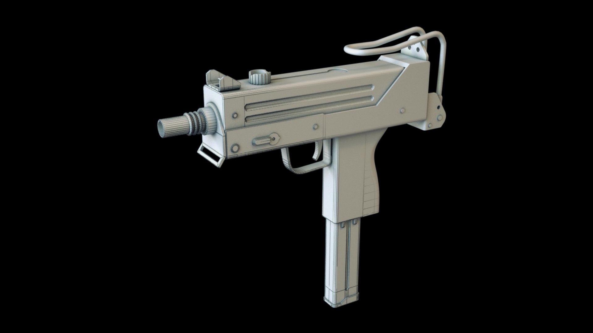 3d Uzi Submachine Gun Model