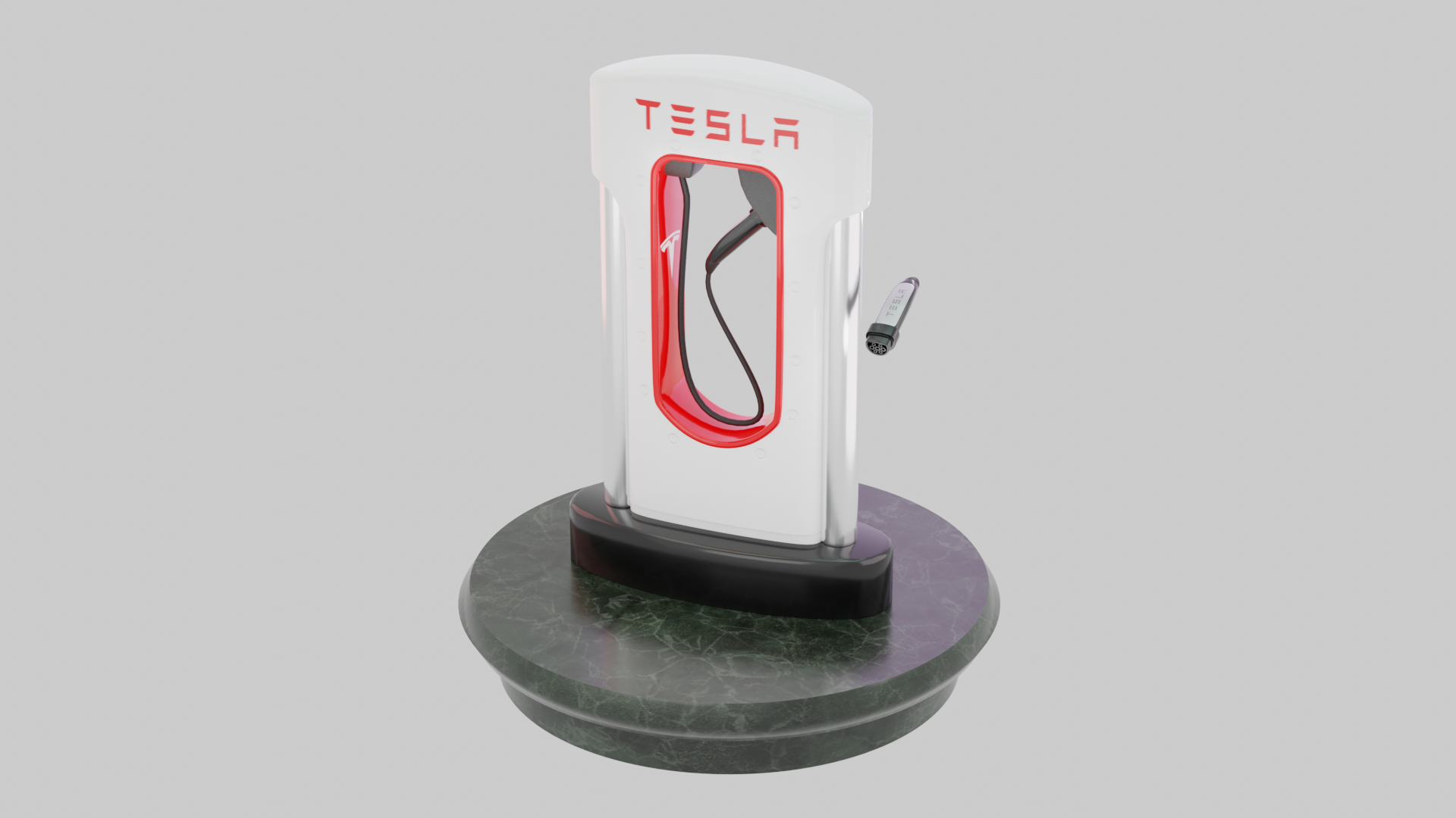Tesla Charger 3D Model - TurboSquid 1993552