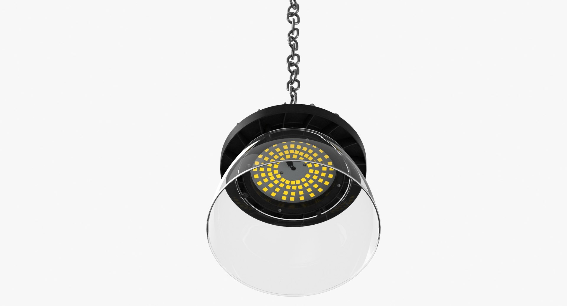 3D Overhead Light Fixture Linear and High Bay Round - TurboSquid 1978596