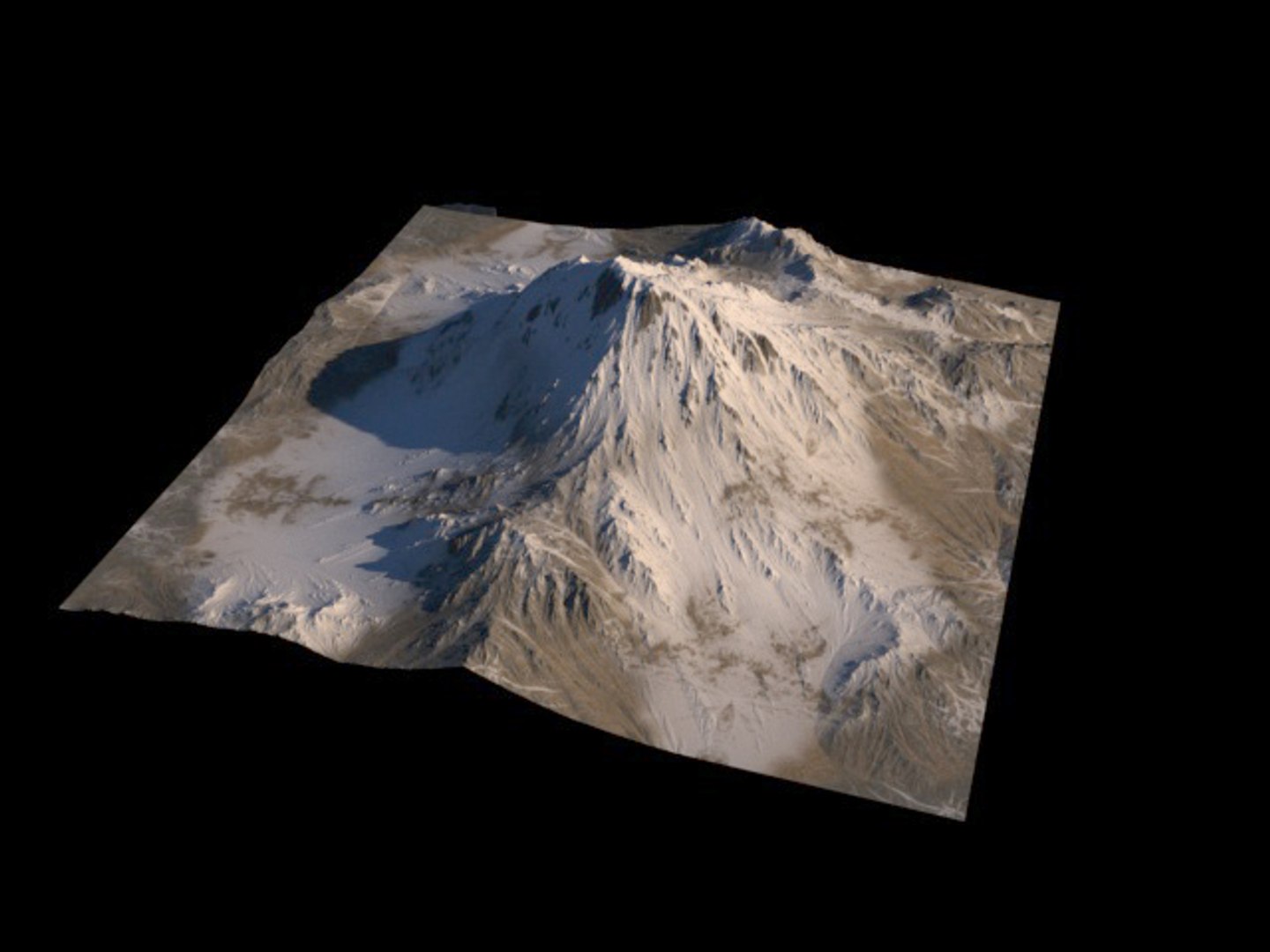 Free 3D Model Snowy Mountain Displacement - TurboSquid 1169275