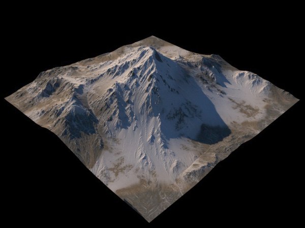 Free 3D model snowy mountain displacement - TurboSquid 1169275