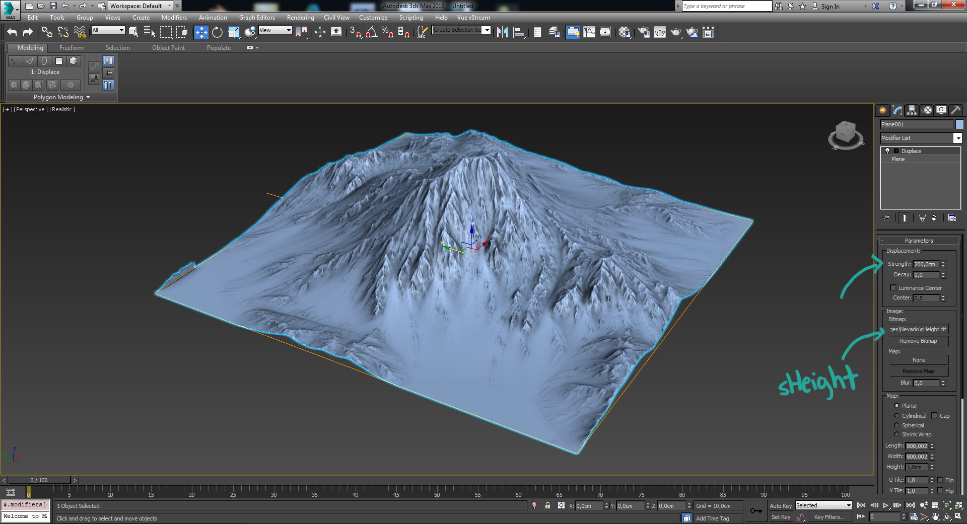 Free 3D model snowy mountain displacement - TurboSquid 1169275