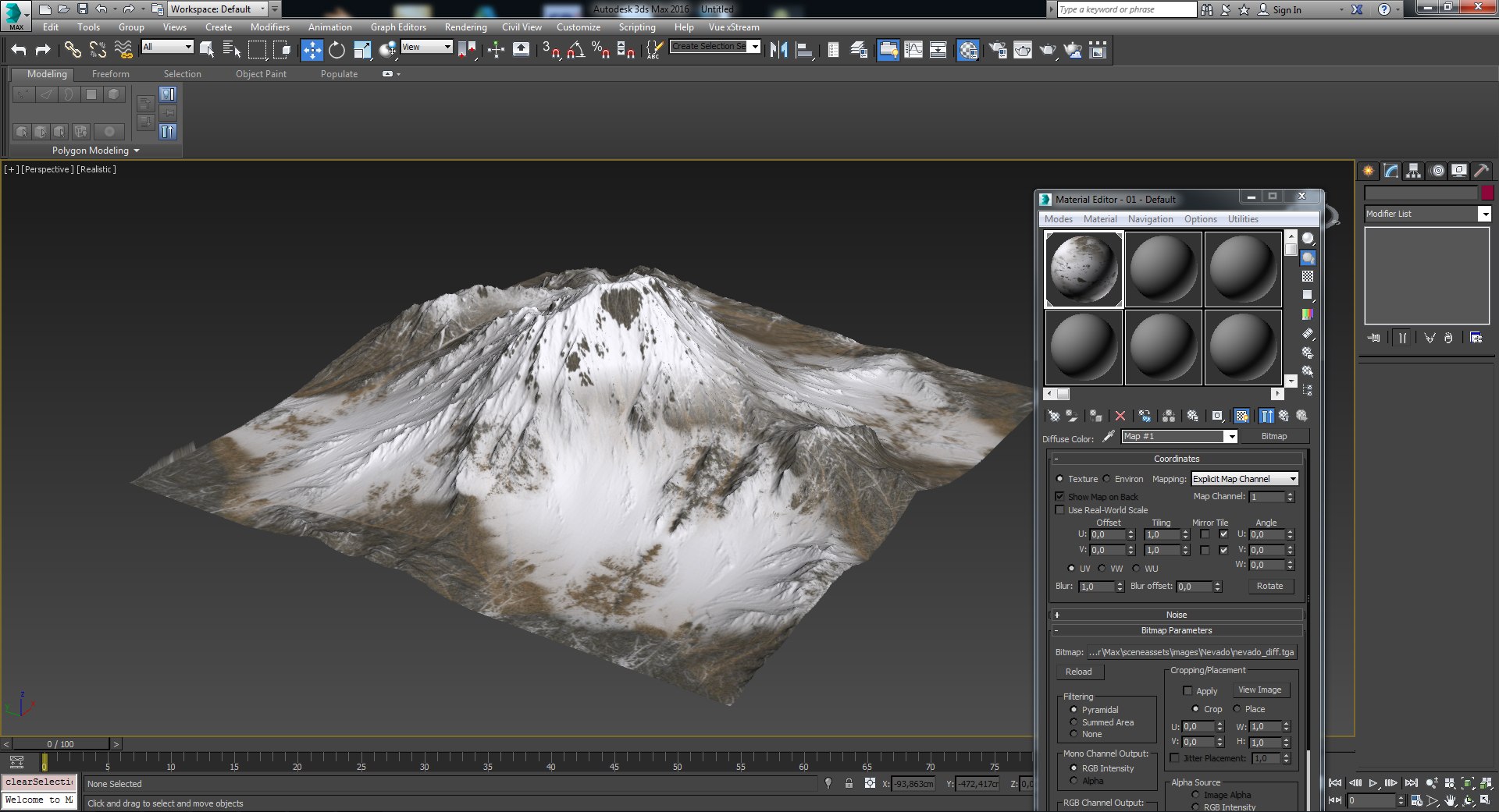 Free 3D Model Snowy Mountain Displacement - TurboSquid 1169275