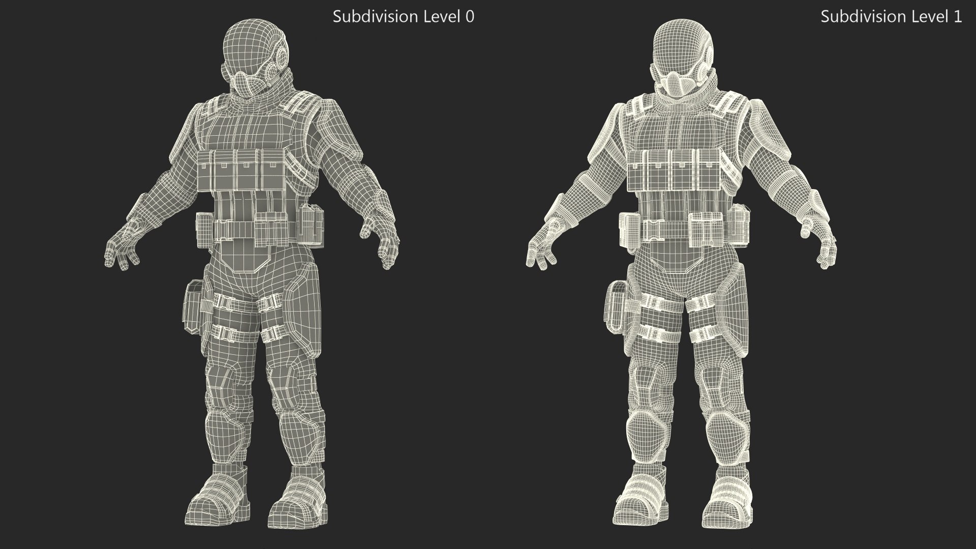 3D Futuristic Soldier Rigged model - TurboSquid 2128254