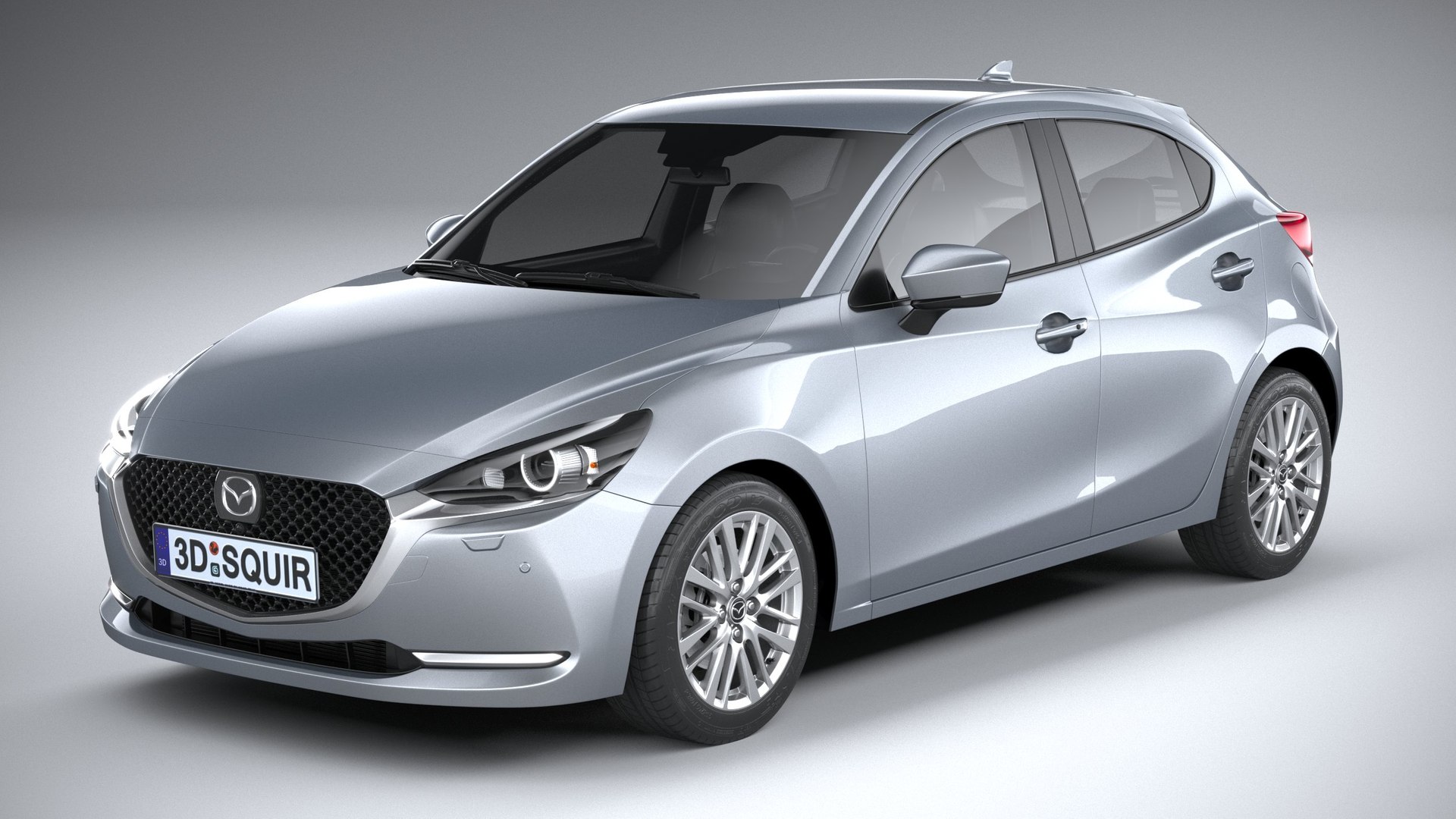 Mazda 2 2020 Model - TurboSquid 1542124