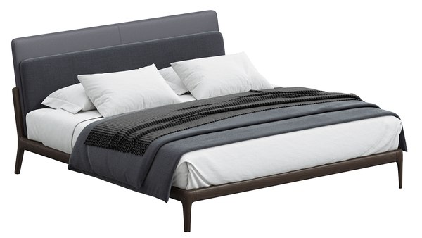 modelo 3d CAMA DE MADERA BOWERY BERTO - TurboSquid 2187255