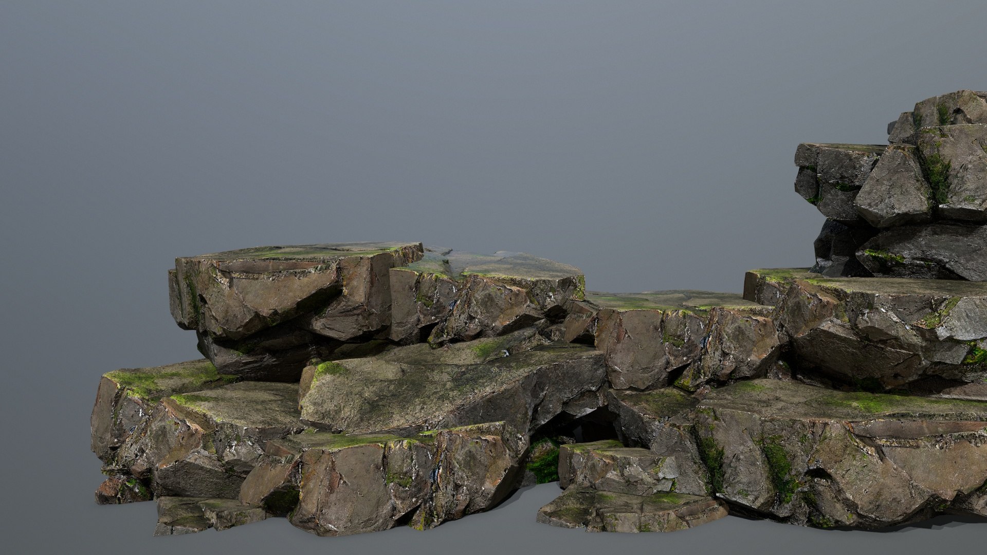 3D Cliff Rocks Model - TurboSquid 2268887