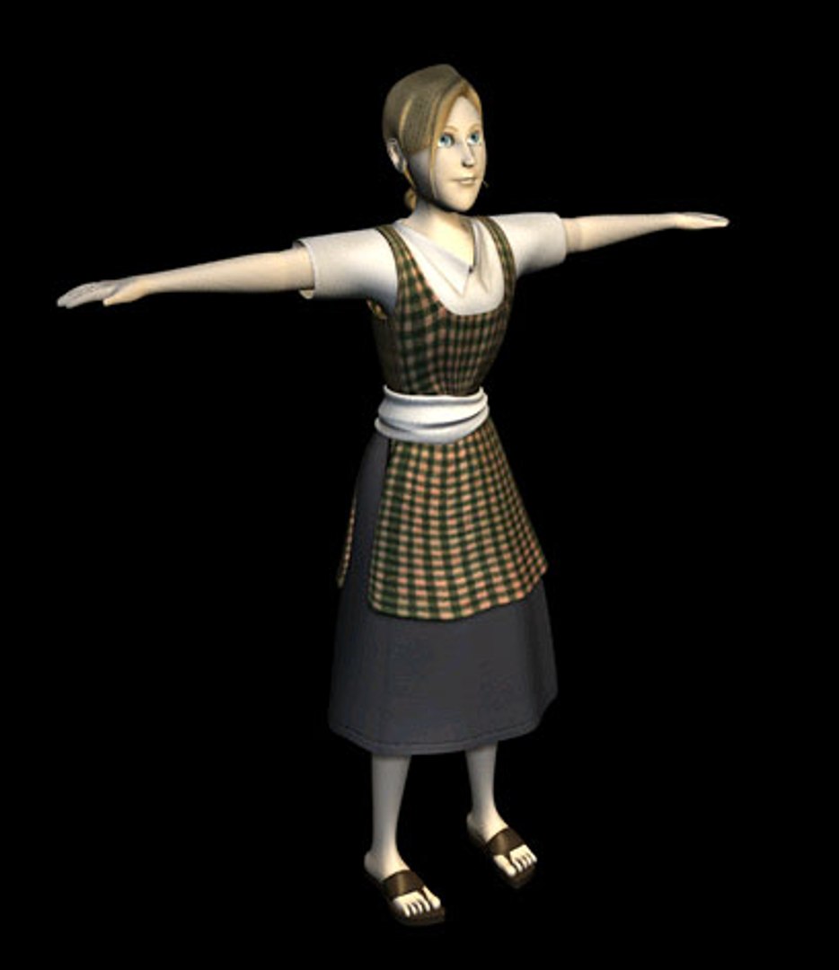 3d Model Character Cathy