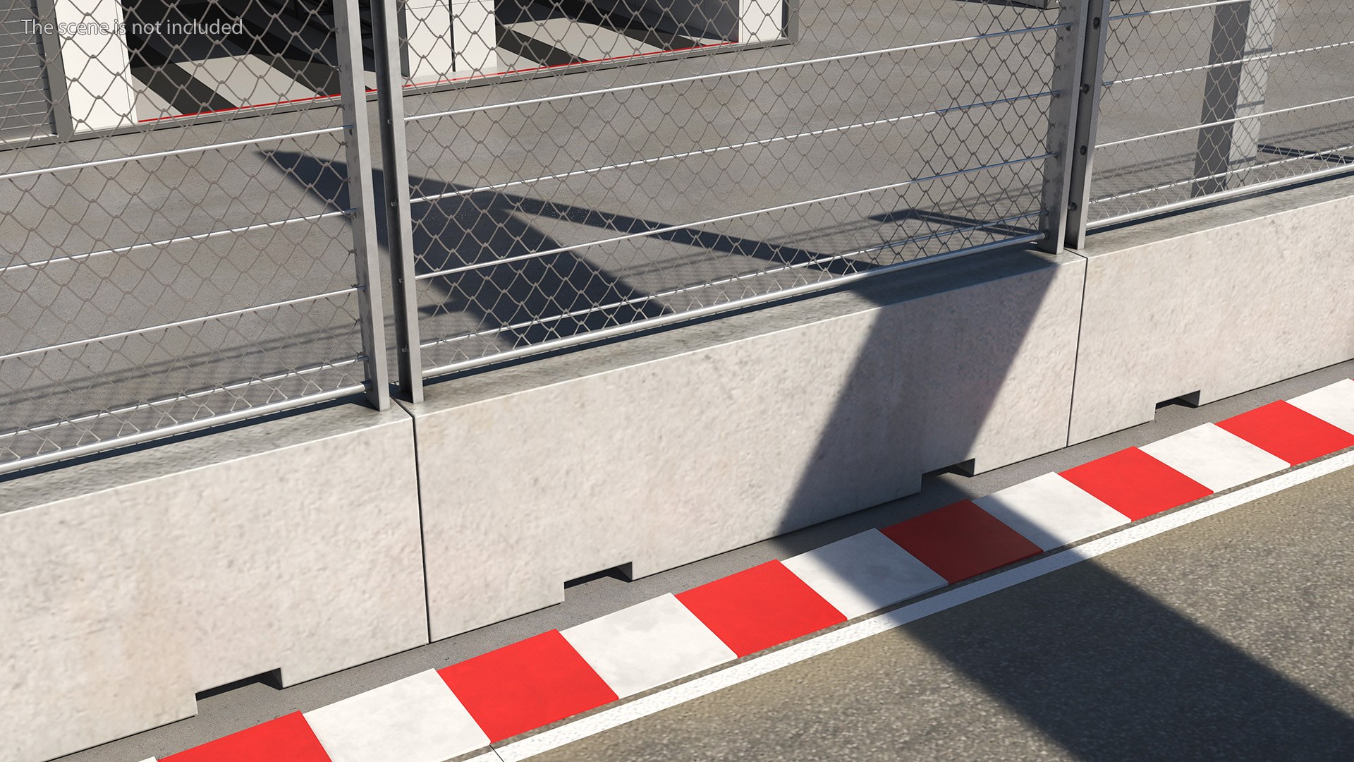 3D model Pit Wall Barrier Roadblock - TurboSquid 2183833