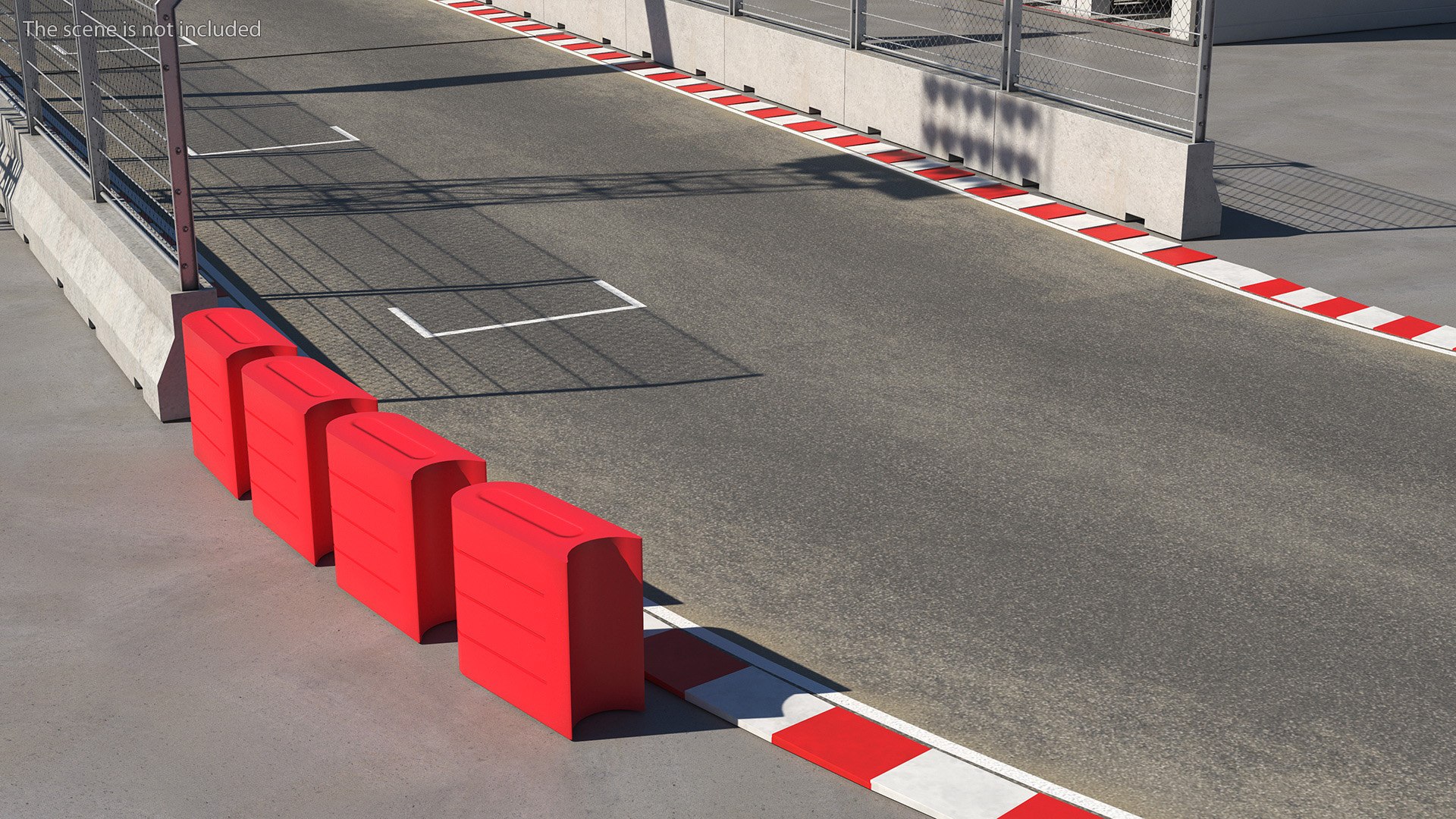 3D model Pit Wall Barrier Roadblock - TurboSquid 2183833