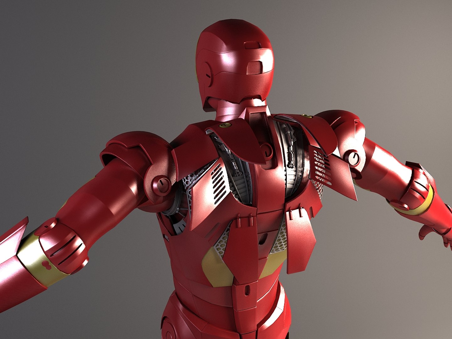 3d Iron Man Rigged
