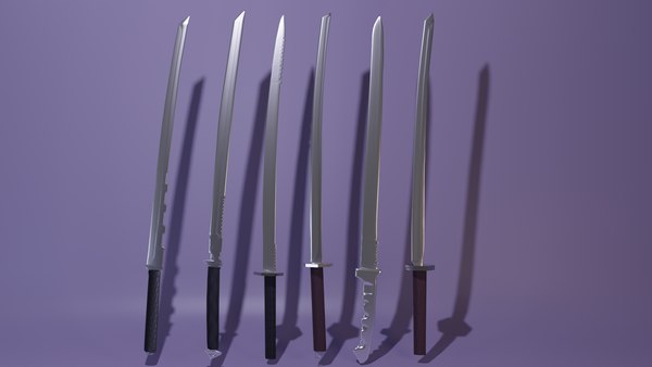 modelo 3d Seis espadas - TurboSquid 1807646