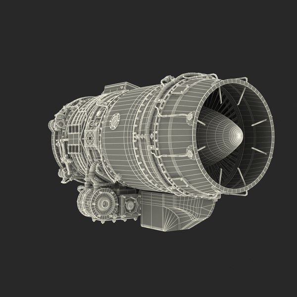 터보 제트 엔진 General Electric J85 3D 모델 - TurboSquid 1002485