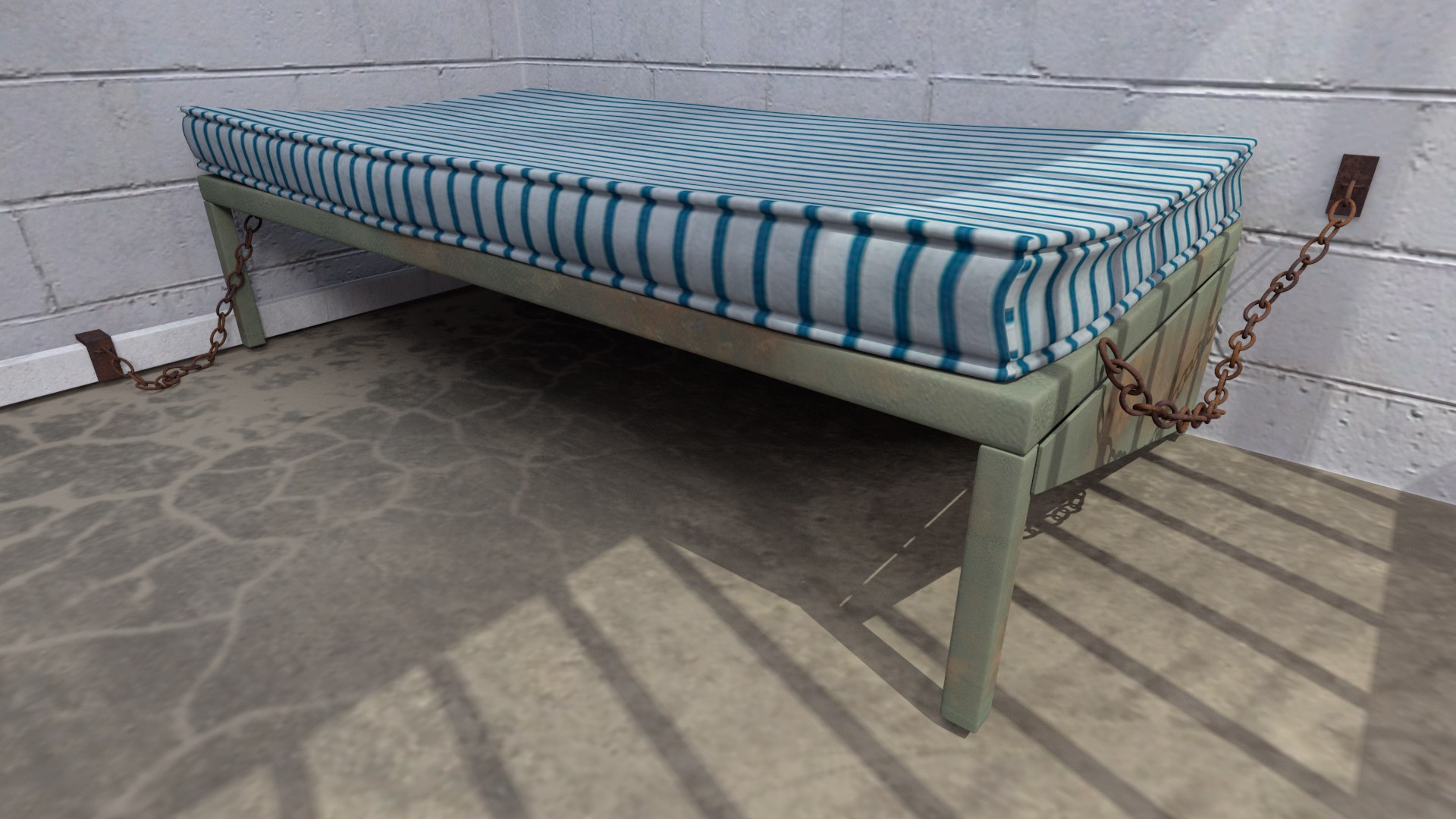 3D Black Prisoner In Jail Cell - TurboSquid 2363098