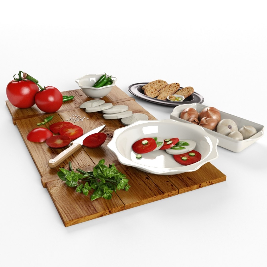 Salad Tomato Model - TurboSquid 1289994