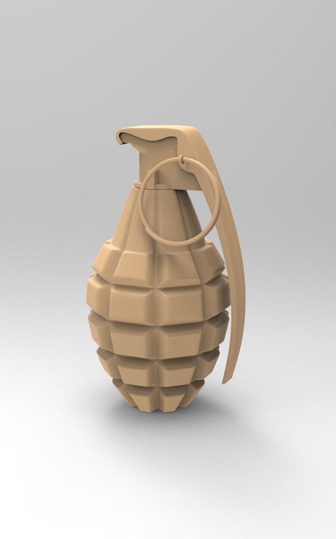 Wwii Mk2 Hand Grenade Obj