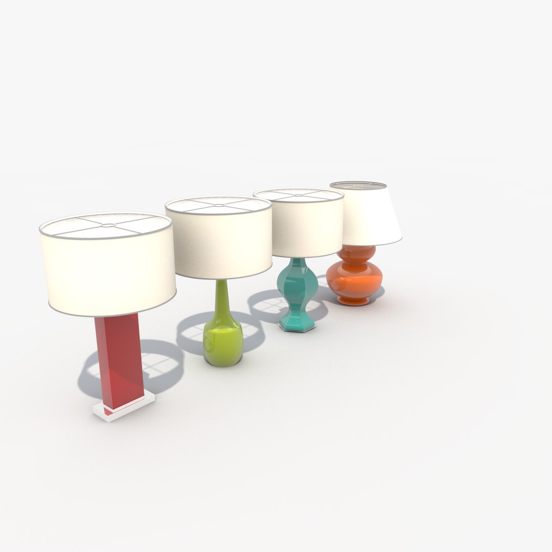 3d Model Pack Table Lamps Light