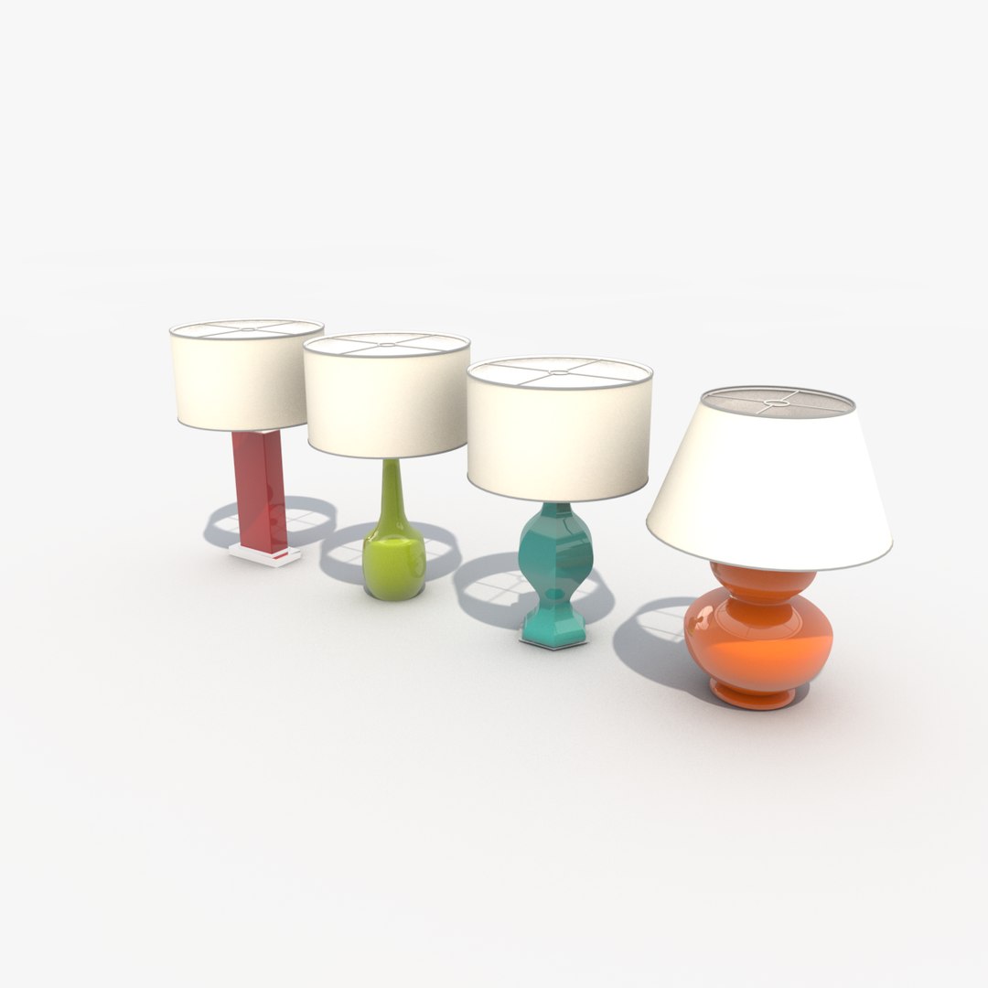 3d Model Pack Table Lamps Light