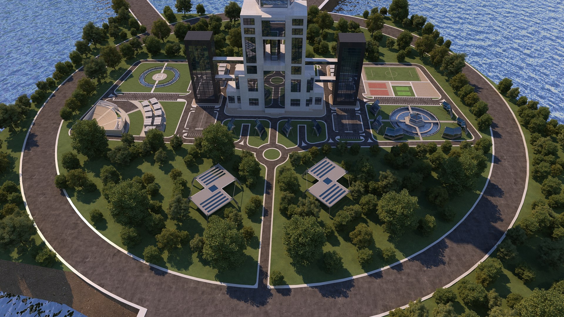 0132 - Skyscraper Architecture Project 3D Model - TurboSquid 2236541