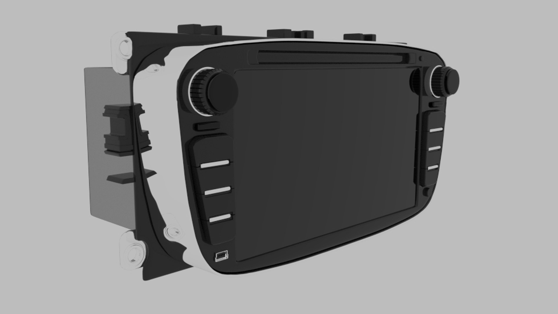 3d Model Of Fiesta Car Radio