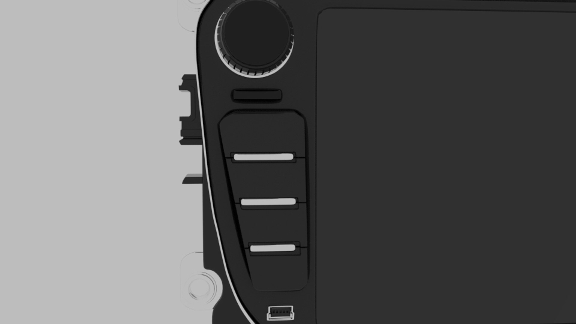 3d Model Of Fiesta Car Radio