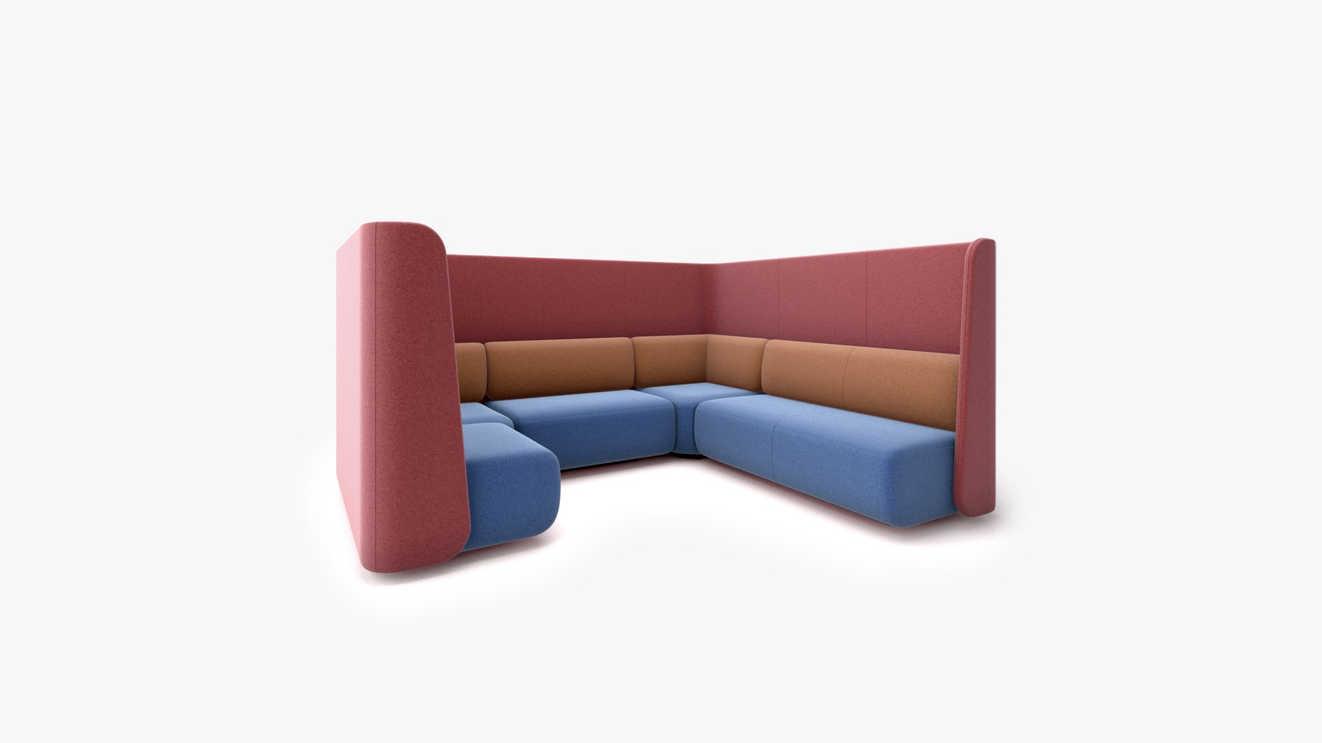 Bernhardt Design CODE Lounge with Angled Wall 3D - TurboSquid 2058367
