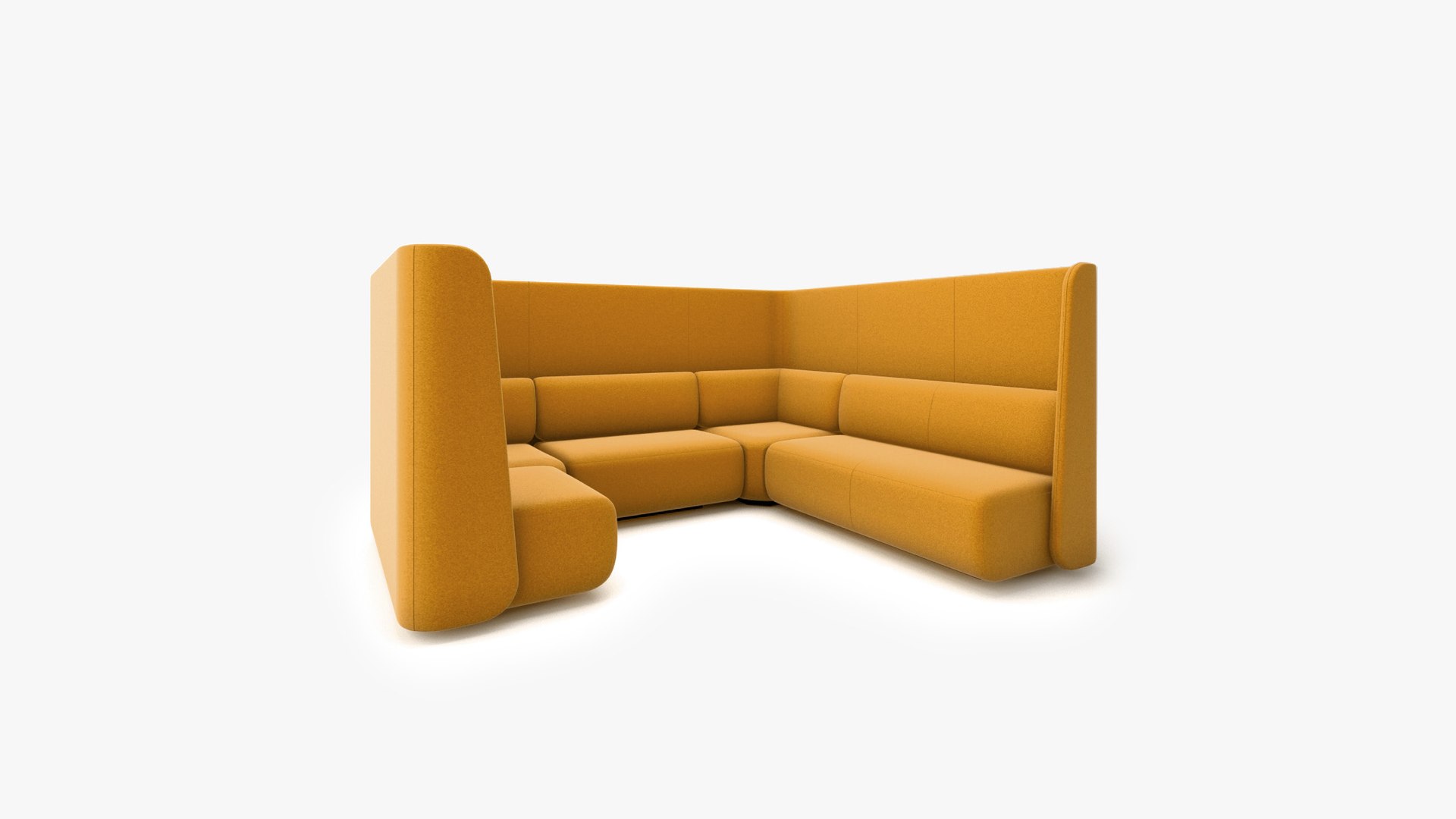 Bernhardt Design CODE Lounge with Angled Wall 3D - TurboSquid 2058367
