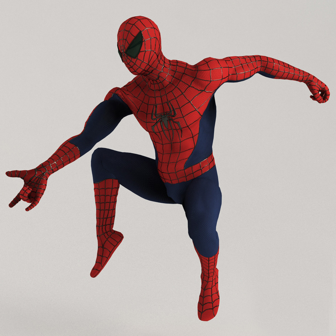 3ds max spiderman rigged