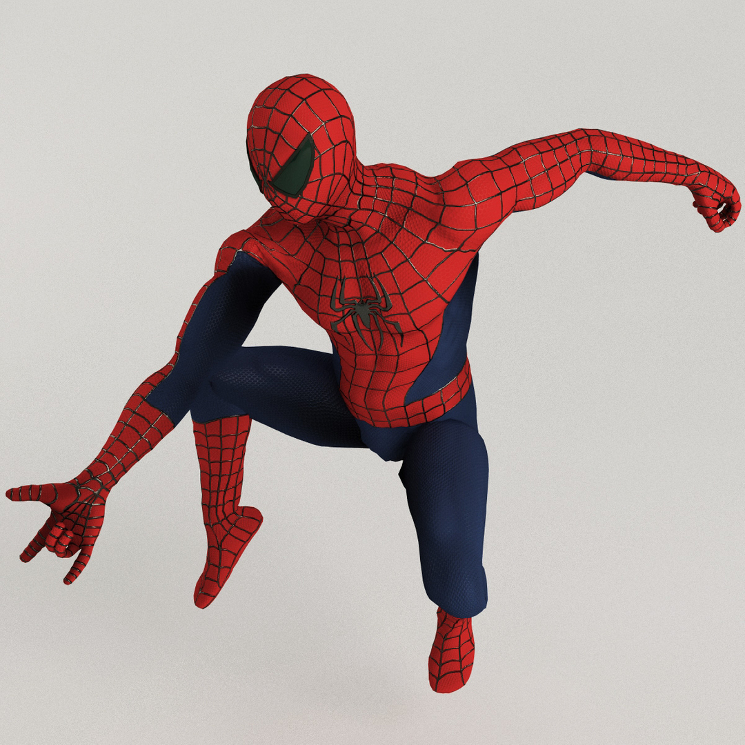 3ds max spiderman rigged
