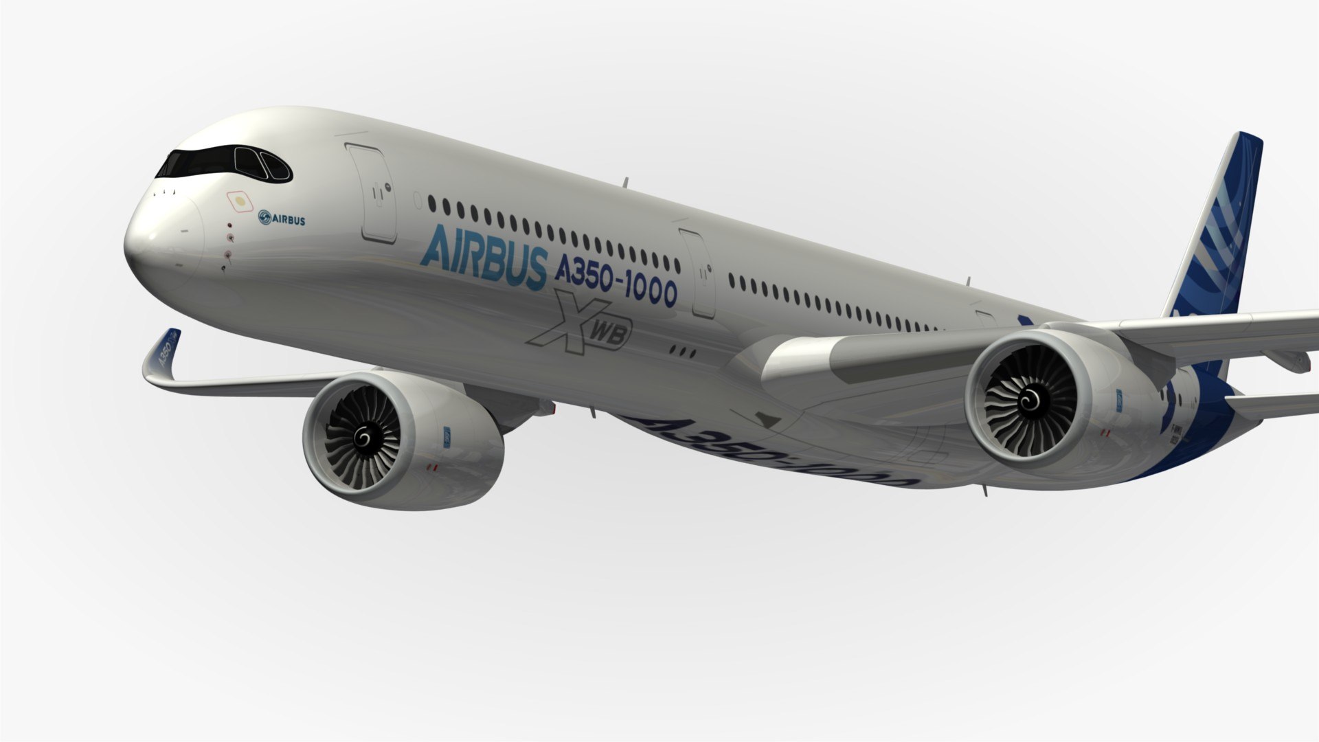 3d Model Airbus A350-1000 Xwb