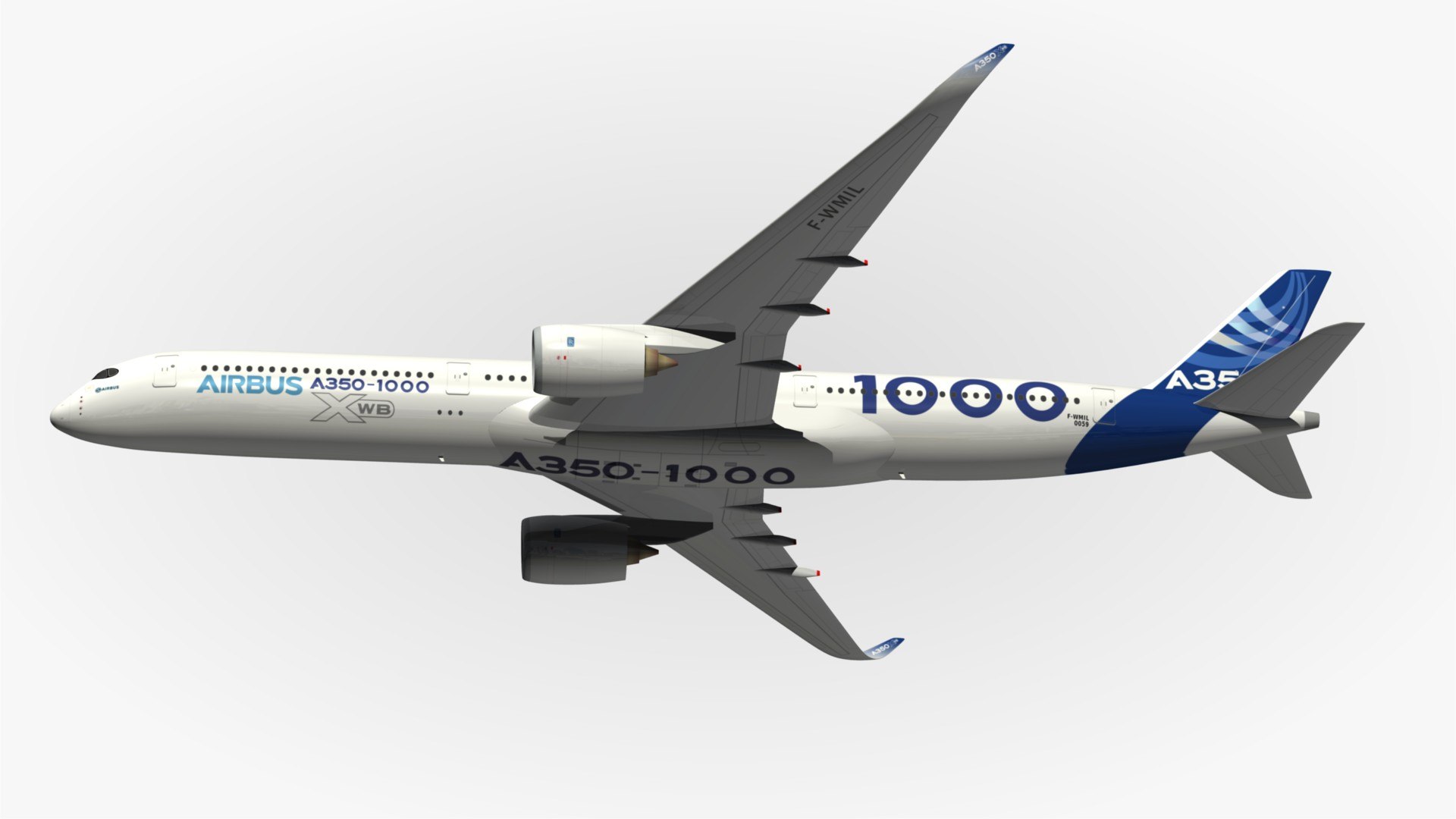 3d Model Airbus A350-1000 Xwb