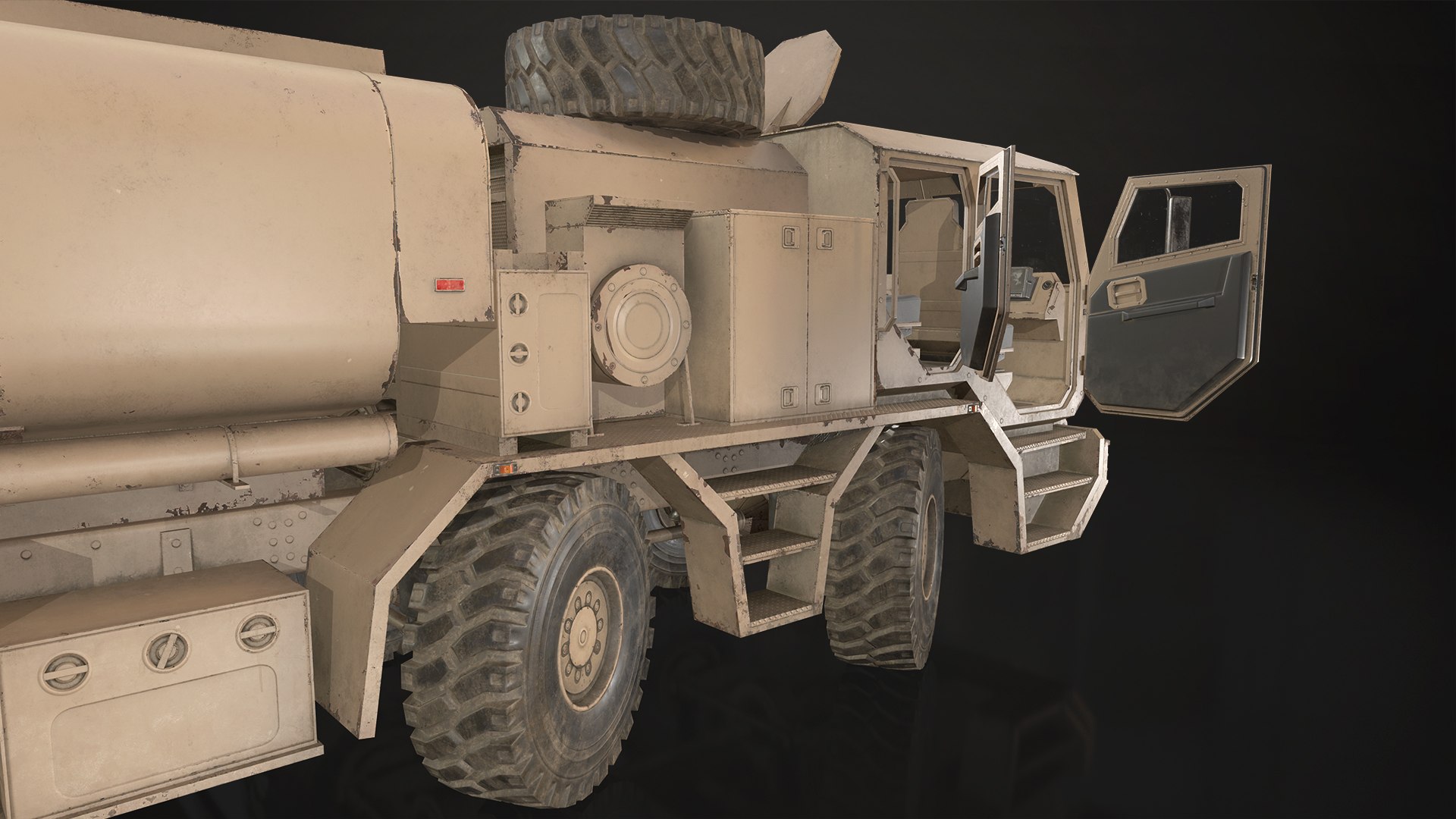 3D Heavy Military Truck V2 - Tanker - TurboSquid 2399571