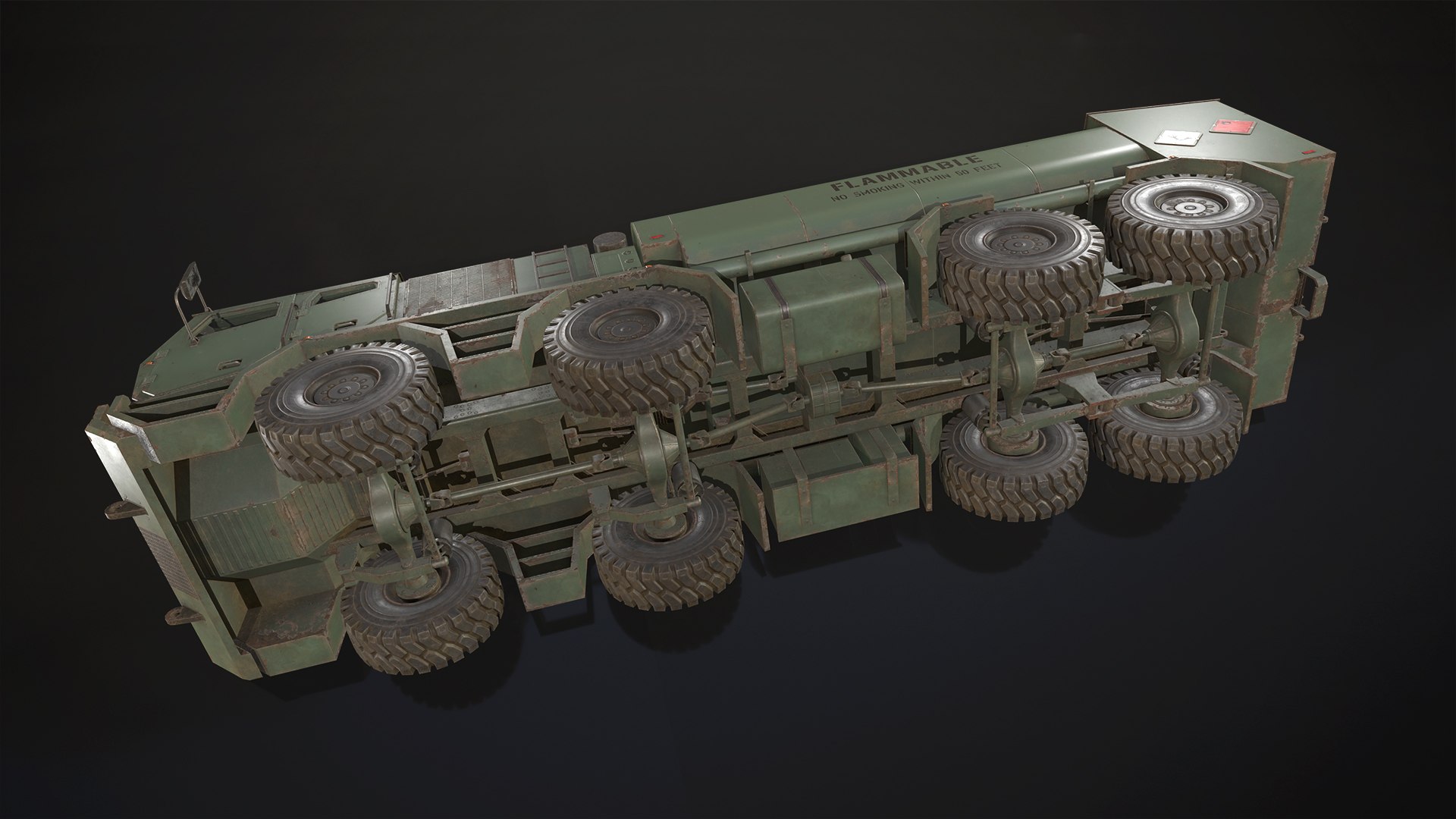 3D Heavy Military Truck V2 - Tanker - TurboSquid 2399571