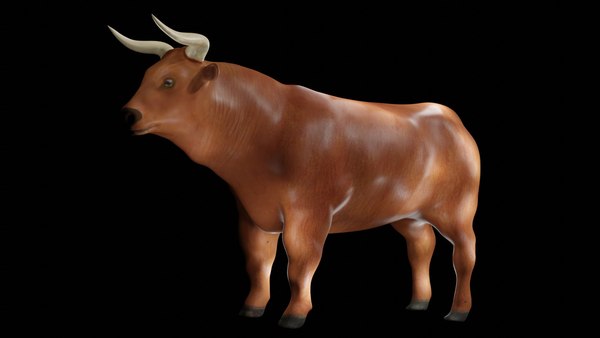 Brown bull ox 3D model - TurboSquid 1666424