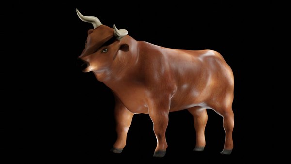 Brown bull ox 3D model - TurboSquid 1666424